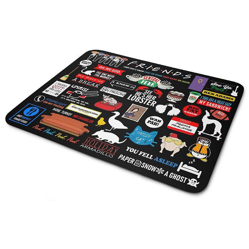 Mouse Pad - Icons Moments Friends - Fun Geek Store