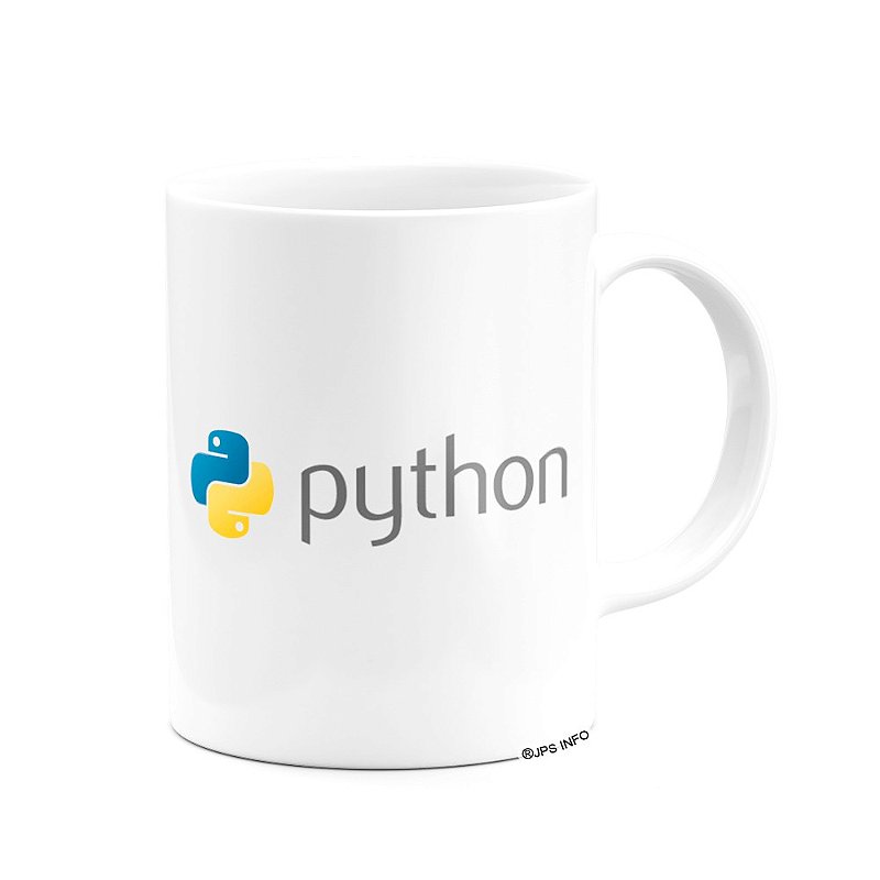 Caneca Dev Python branca (Saldo) - Fun Geek Store