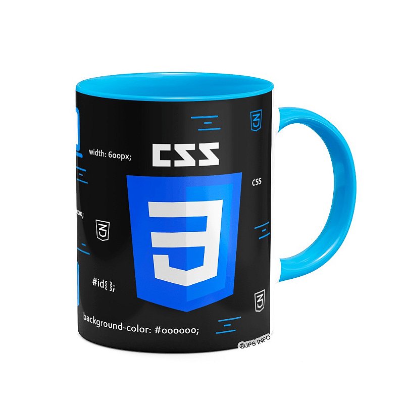 Caneca Dev CSS 3 - Dark B-blue - Fun Geek Store
