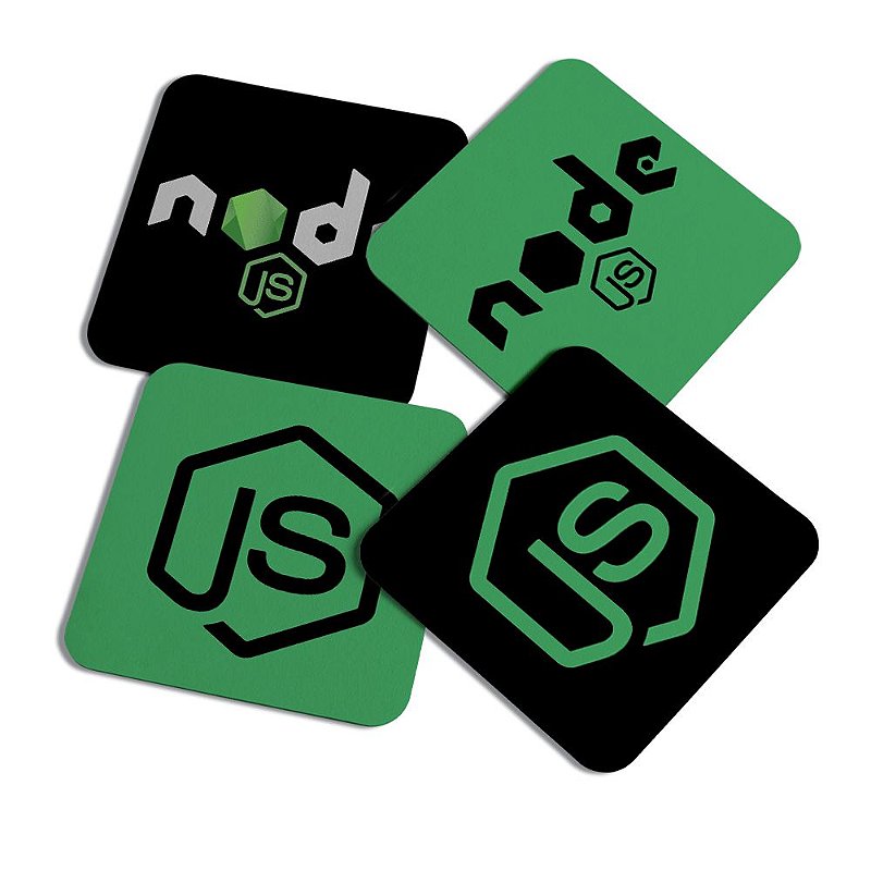 Porta copos quadrado DEV - Node JS - Fun Geek Store