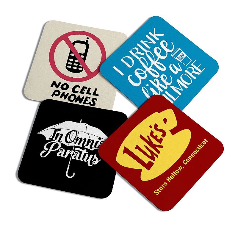 Porta copos quadrado - Gilmore Girls - Fun Geek Store