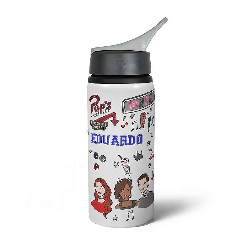 Garrafa Squeeze NK Riverdale com nome personalizado - Fun Geek Store