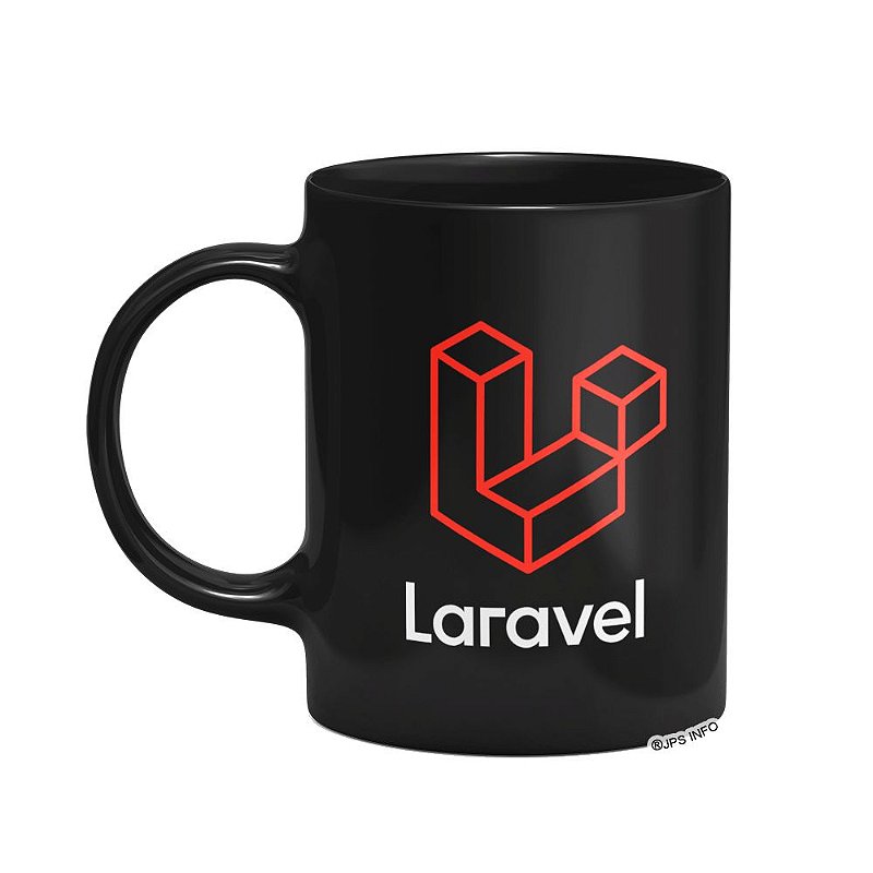 Caneca Dev - Laravel - Preta - Fun Geek Store
