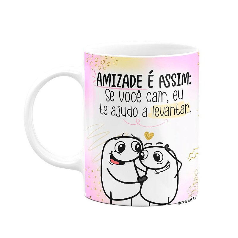 Caneca Flork Amigos - Amizade é assim! - Fun Geek Store