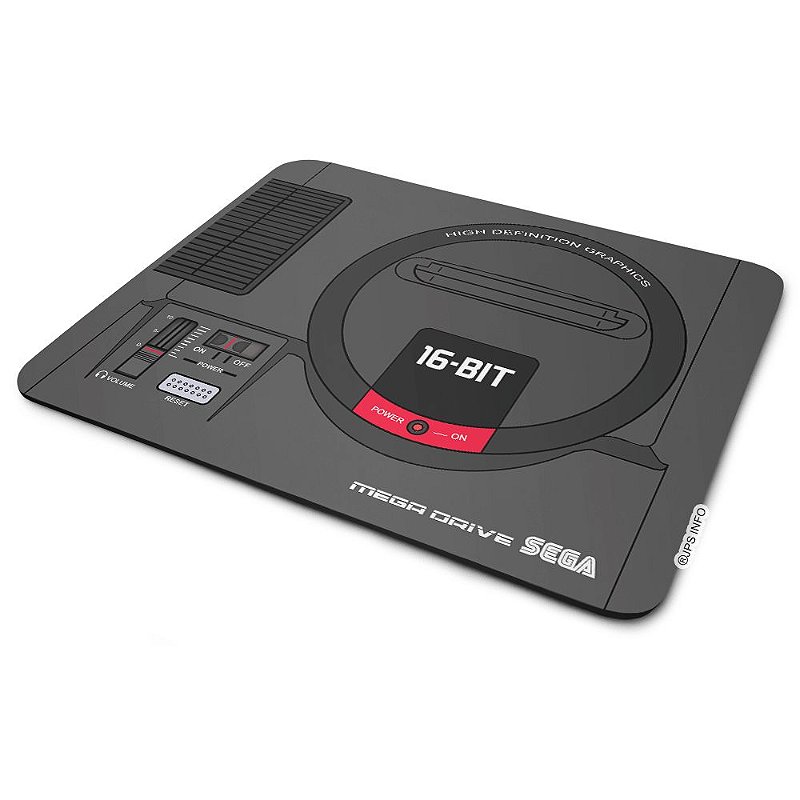 Mouse Pad Gamer - Console retrô mega drive - Fun Geek Store