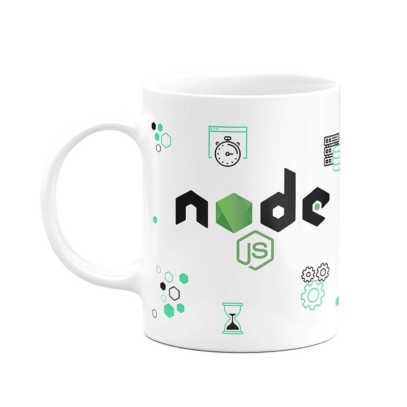 Caneca Dev - New Mug Node JS - branca - Fun Geek Store