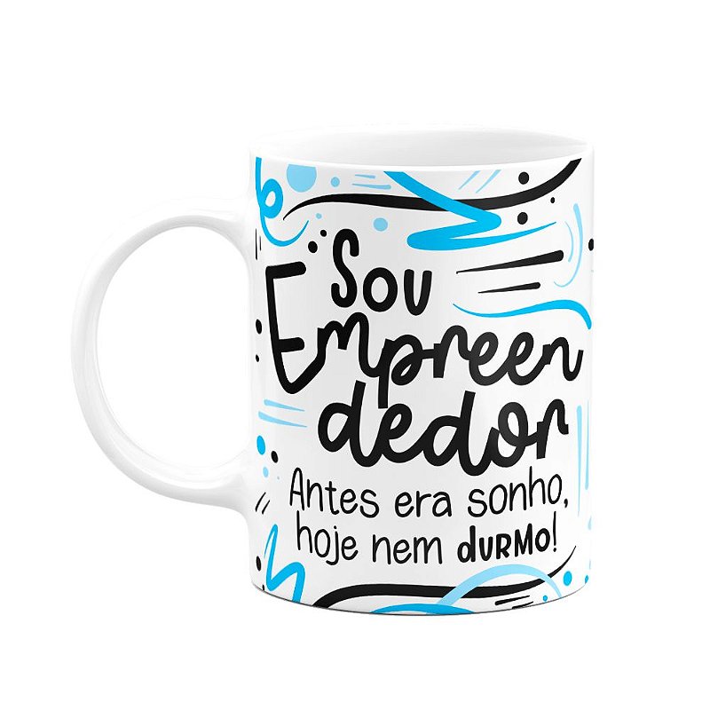Caneca Profissões - Sou Empreendedor - branca - Fun Geek Store