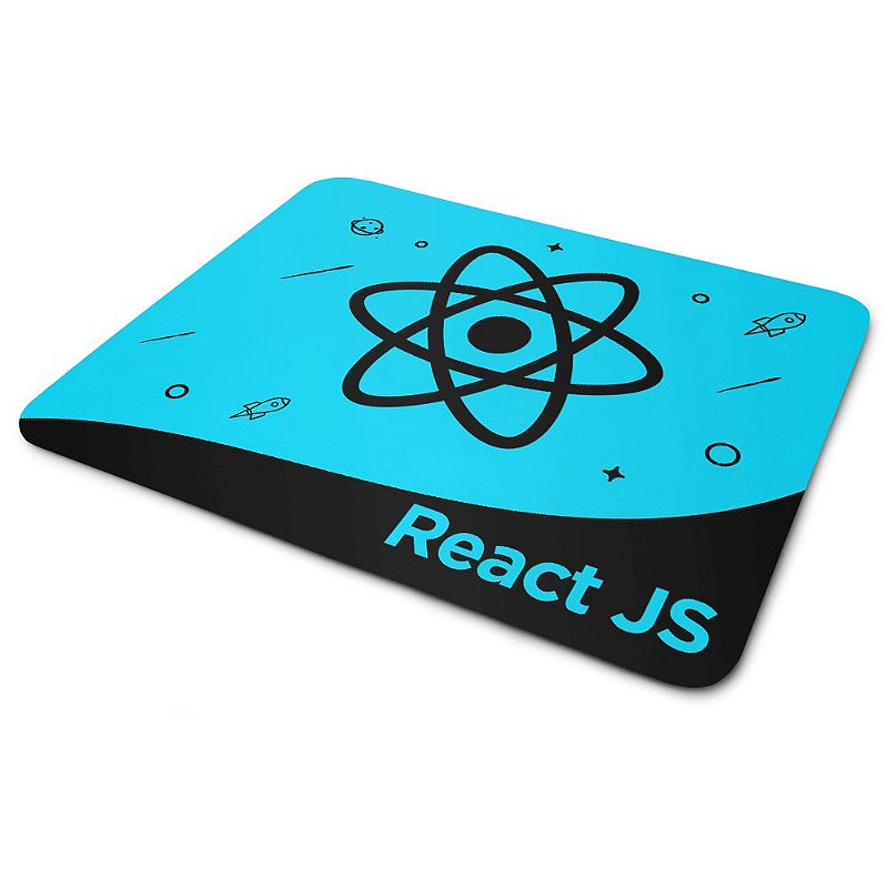 Mouse Pad Dev - New Blue Linguagem React JS - Fun Geek Store