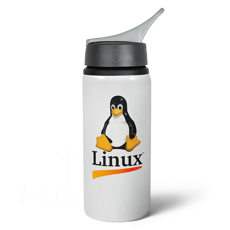 Garrafa Squeeze NK Geek Dev Linux - Tux Linux - Fun Geek Store