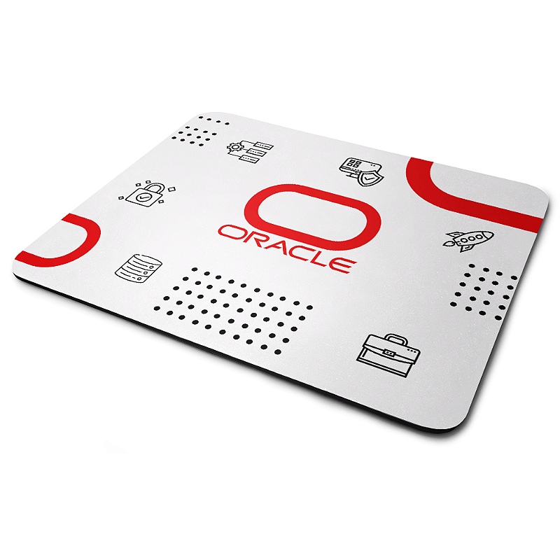 Mouse Pad DEV White de borracha - Oracle - JPS INFO
