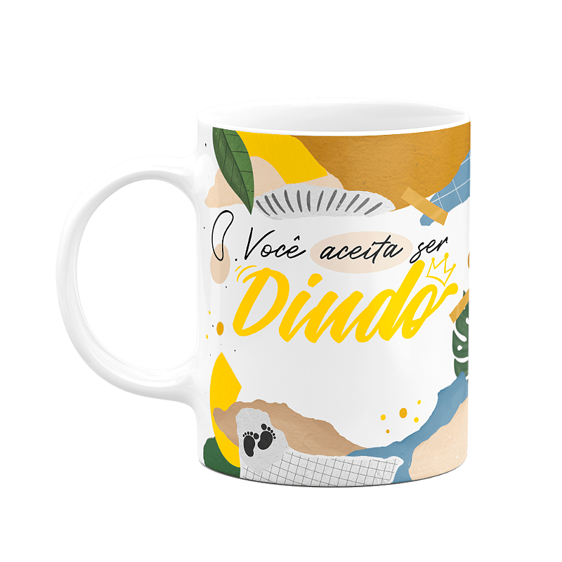 Caneca de Dindos - Você aceita ser Dindo? - JPS INFO