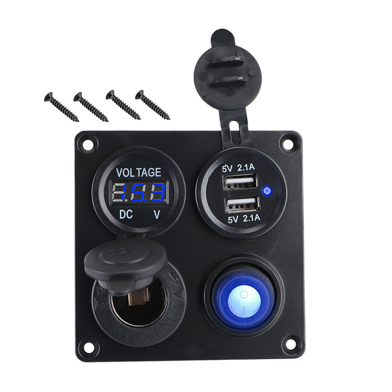 Painel Elétrico Funções 12v USB Voltímetro Liga e Desliga - BacaNáutica ...