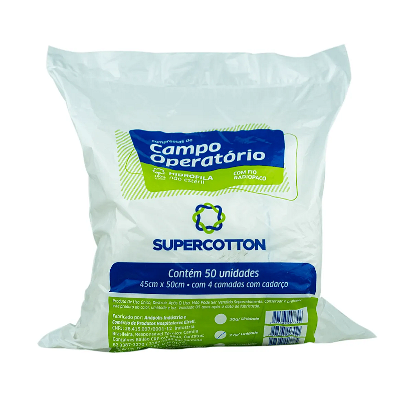 Campo Operatório 45x50 -Supermédica Distribuidora Hospitalar ...