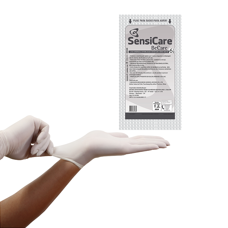 Luva Cirúrgica Estéril Com Pó Sensicare - Supermédica Distribuidora ...
