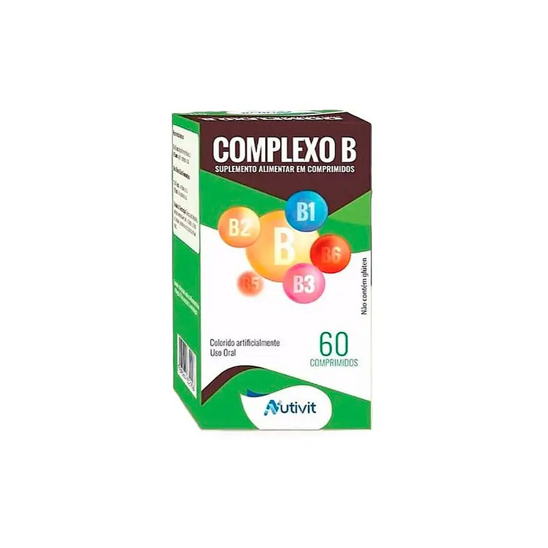 Complexo B com 60 Comprimidos Nutivit - Supermédica Distribuidora Hospitalar