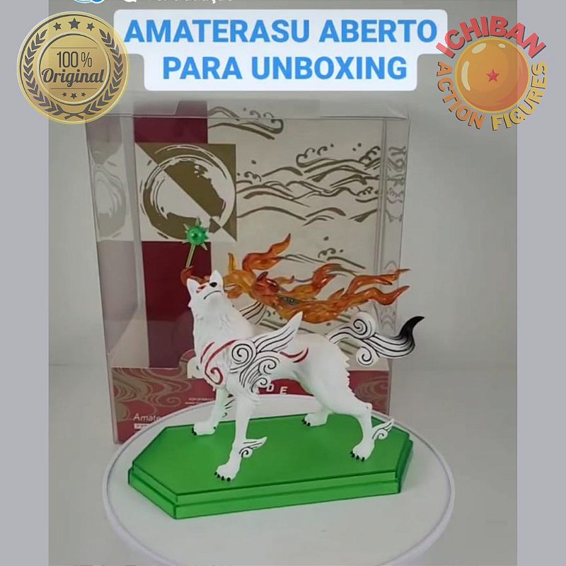 OKAMI AMATERASU POPUP PARADE 100% ORIGINAL ABERTO PARA UNBOXING - ICHIBAN ACTION FIGURES