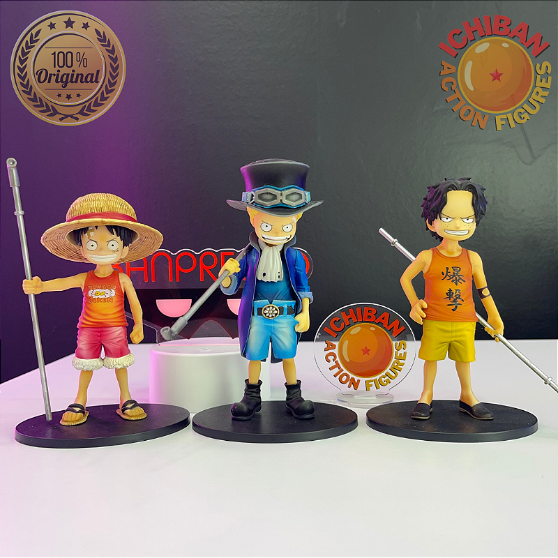 PACK LUFFY KID - ACE KID - SABO KID DXF BANPRESTO 100% ORIGINAL ...