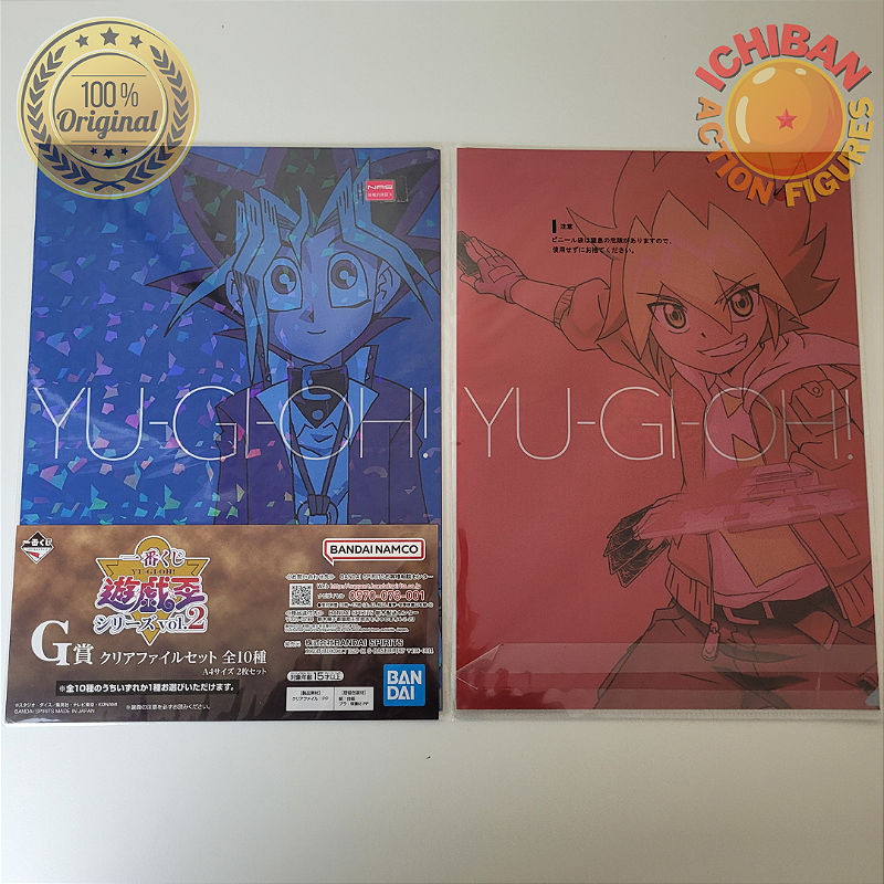 PASTA DUPLA YUGI MUTO - YUGA OHDO YU GI OH LETRA G ICHIBAN KUJI 100% ...