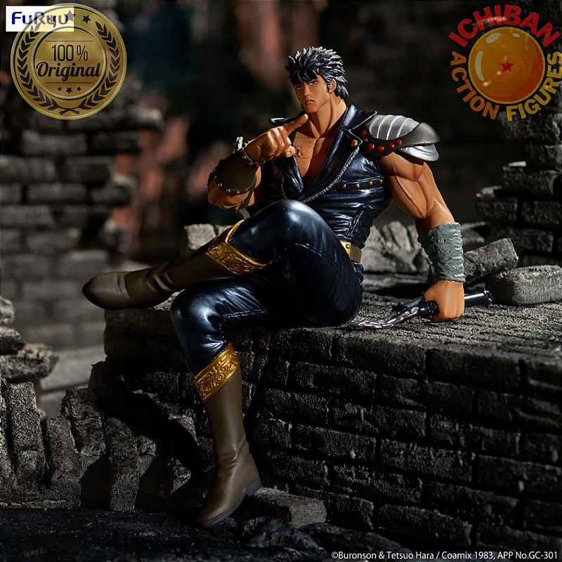 KENSHIRO HOKUTO NO KEN NOODLE STOPPER FURYU 100% OMAE WA MOU SHINDEIRU! NANI? ORIGINAL LACRADO ...