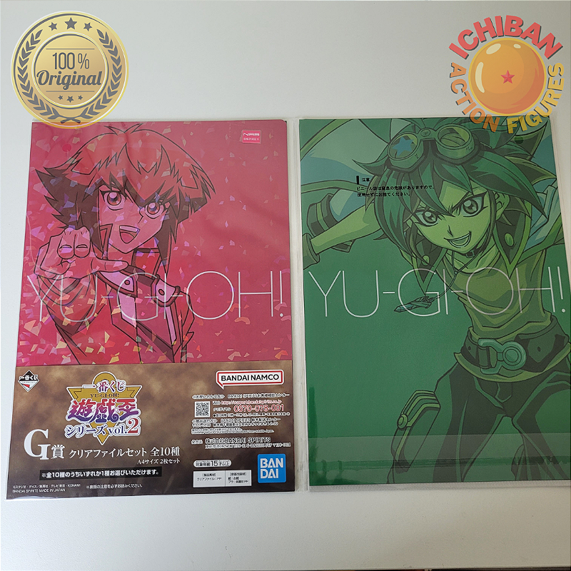 PASTA DUPLA JADEN YUKI - YUYA SAKAKI YU GI OH LETRA G ICHIBAN KUJI 100% ...