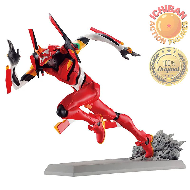 EVA 02 CORRENDO NEON GENESIS EVANGELION FULL SPRINT MEGA VIGNETTE ICHIBAN KUJI LETRA B BANDAI ...