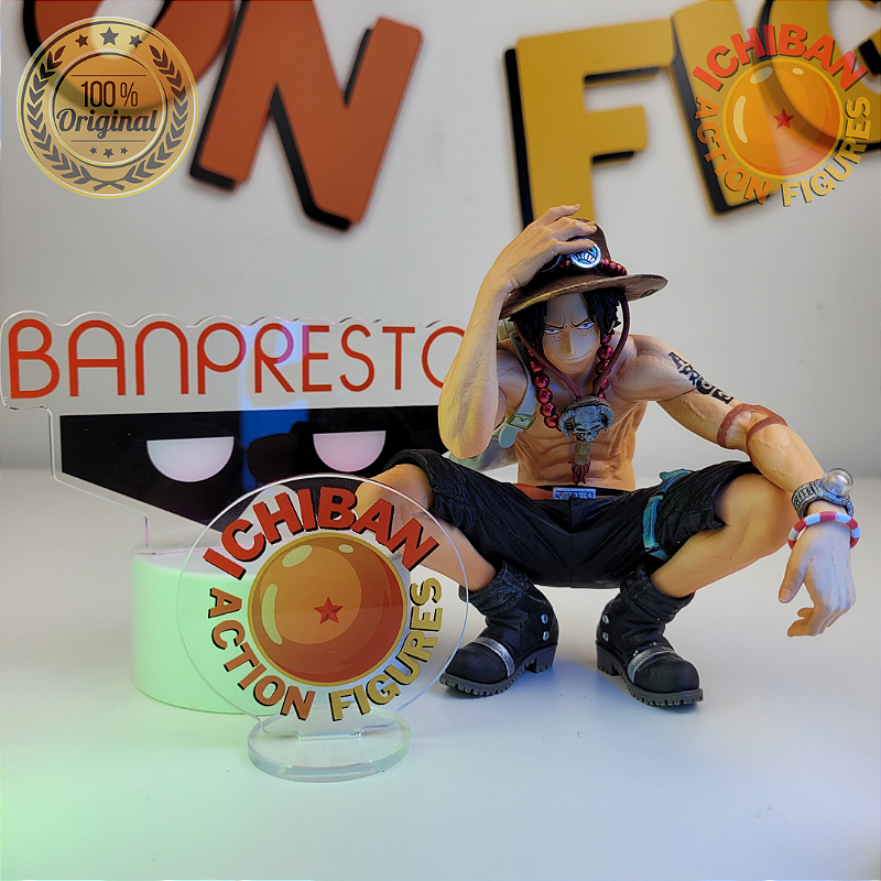 PORTGAS D. ACE AGACHADO ONE PIECE KING OF ARTIST BANPRESTO 100% ...
