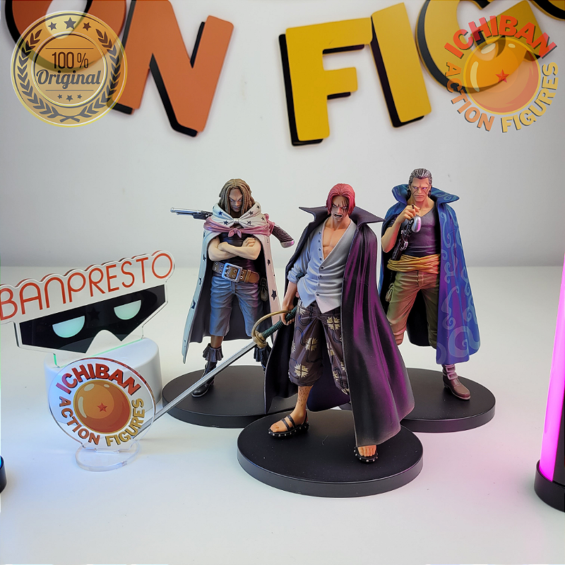 TRIO SHANKS, BEN BECK E YASOPP ONE PIECE DXF BANPRESTO 100% ORIGINAL ...