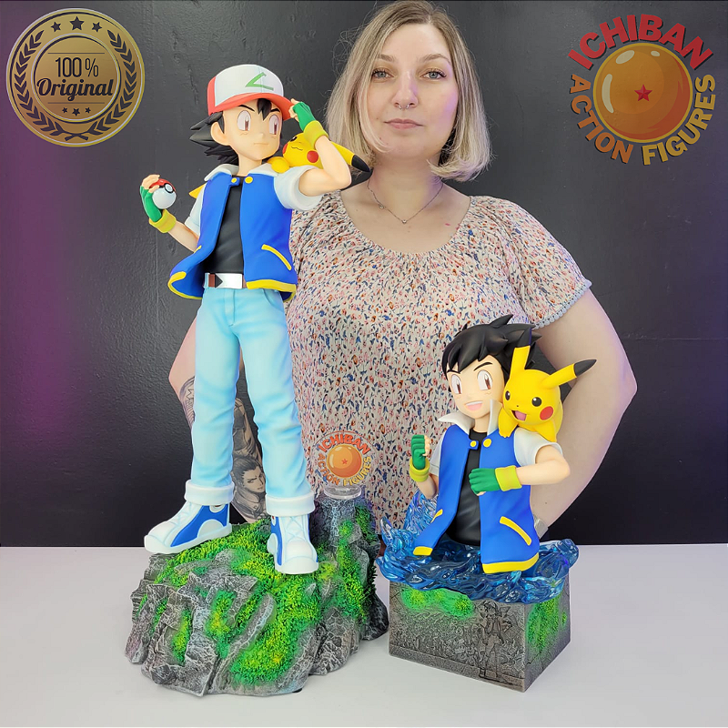 ASH KETCHUM POKÉMON IP MUSEUM STUDIO 1/3 100% ORIGINAL - ICHIBAN ACTION ...