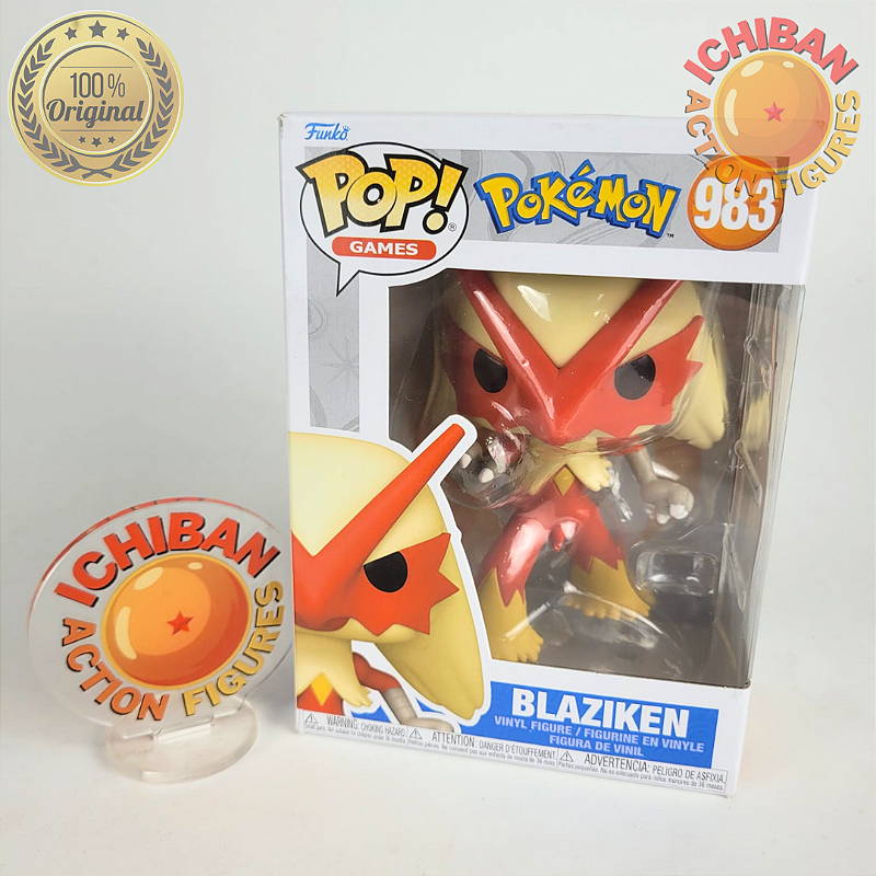 BLAZIKEN POKÉMON FUNKO POP 983 100% ORIGINAL LACRADO - ICHIBAN ACTION ...