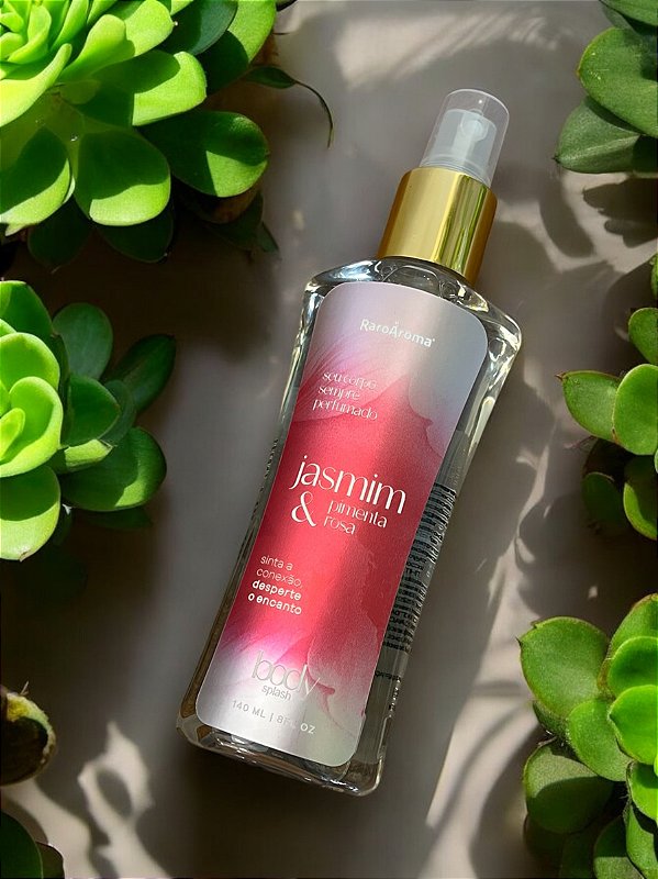 Body Splash Jasmim e Pimenta Rosa 140ml - Loja Raro Aroma
