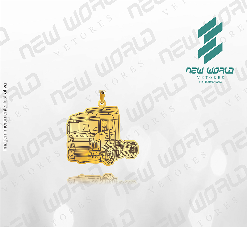 Arquivo de Pingente de Caminhão Scania - Formato DXF - New World ...