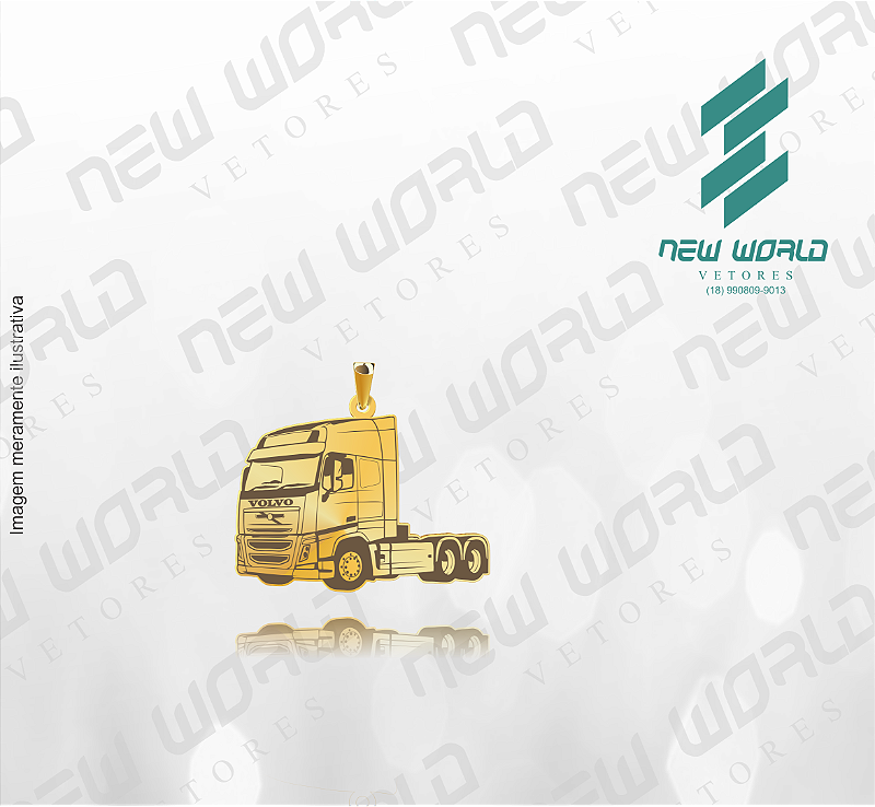 Arquivo de Pingente de Caminhão Volvo - Formato DXF - New World Vetores ...