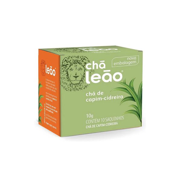 Chá Leão Capim-Cidreira Caixa C/10 Unidades - Tríade LOG - Produtos de ...