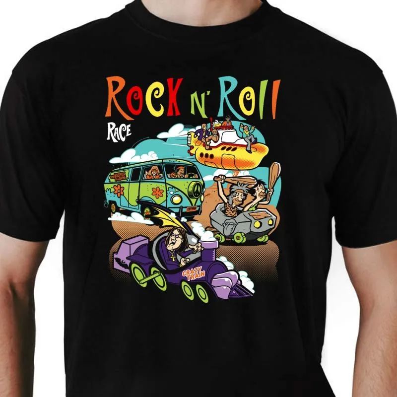 Camiseta rock Rock n Roll Race | 100% Algodão - Roquenrou | Estampado na Veia!