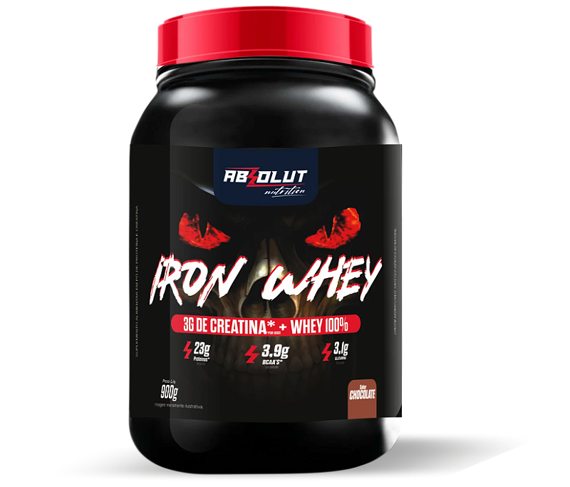 Iron Whey 900G - Absolut Nutriton - Upform Nutrição Esportiva - Brasília-DF
