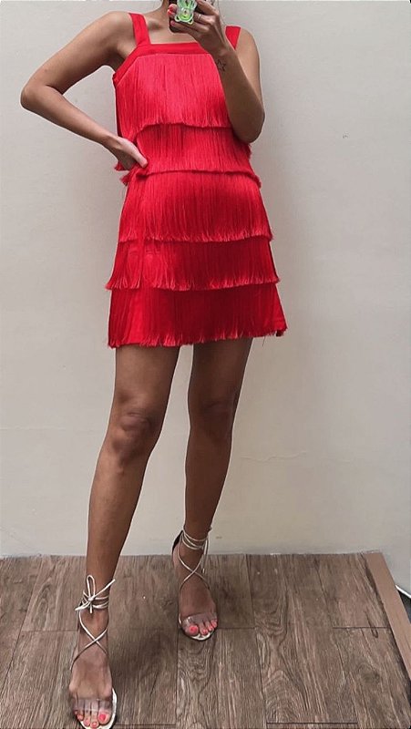 Blusa de Alça com Camadas de Franjas - Amanda Magro Store | Malha Prada ...