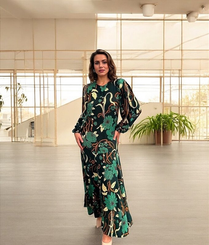 Vestido Longo MG Beatrice Farm - CAL OFFICE