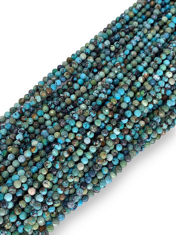 Turquesa Facetada Clara - Micro - 3mm - Jade Stone