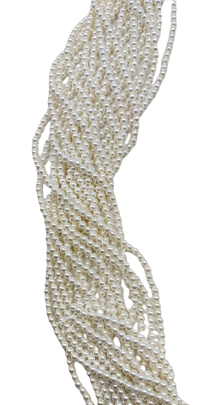Murano Pérola de Vidro Micro - Esfera Lisa - 4mm - Jade Stone