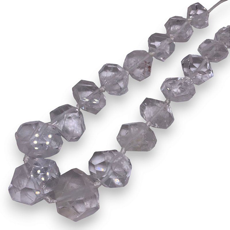 Cristal de Rocha Hexagonal Facetado - Jade Stone