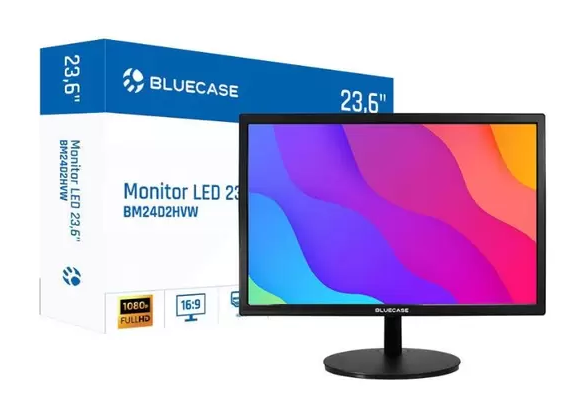 Monitor 23,6 Bluecase Bm24d2hvw Full Hd 1920x1080 75hz Hdmi Cor Preto ...