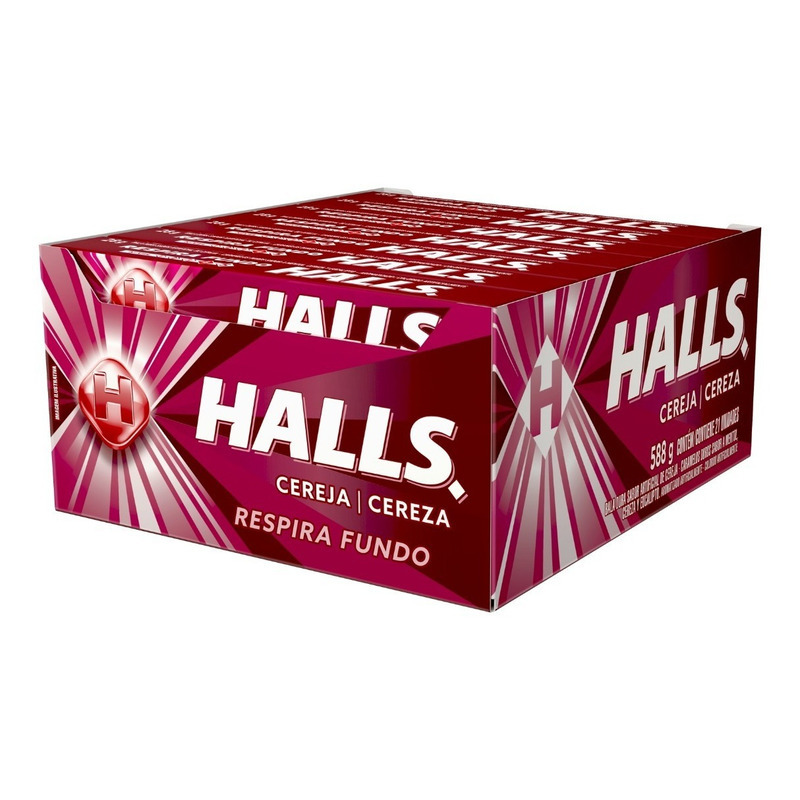 Bala HALLS Cereja 588g - c/21 un - Santa Cruz Doces: Variedades de ...
