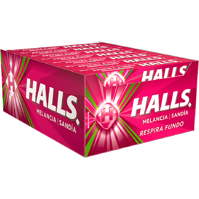 Bala HALLS Melancia 588g - c/ 21 un - Santa Cruz Doces: Variedades de ...