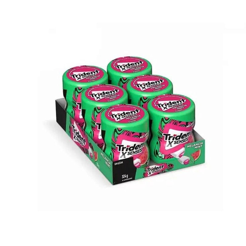 Chiclete TRIDENT Pote Melancia Mint 324g -c/ 6 un - Santa Cruz Doces ...