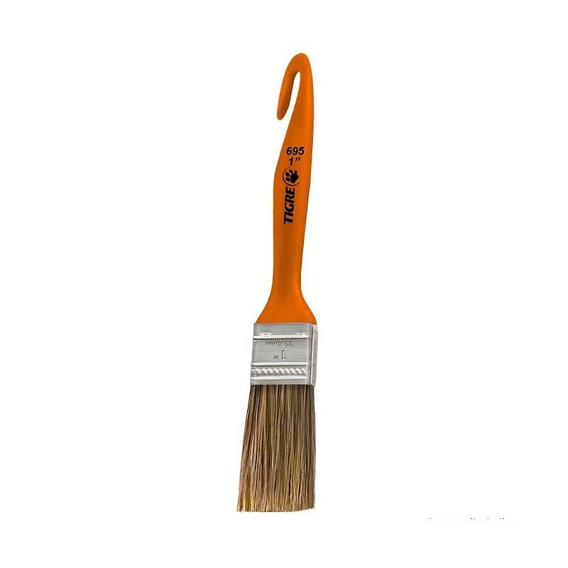 Pincel Para Pintura Trincha Tigre 695 - 1 Laranja(Tinta Latex ) - Tocco - Tudo para sua reforma ...