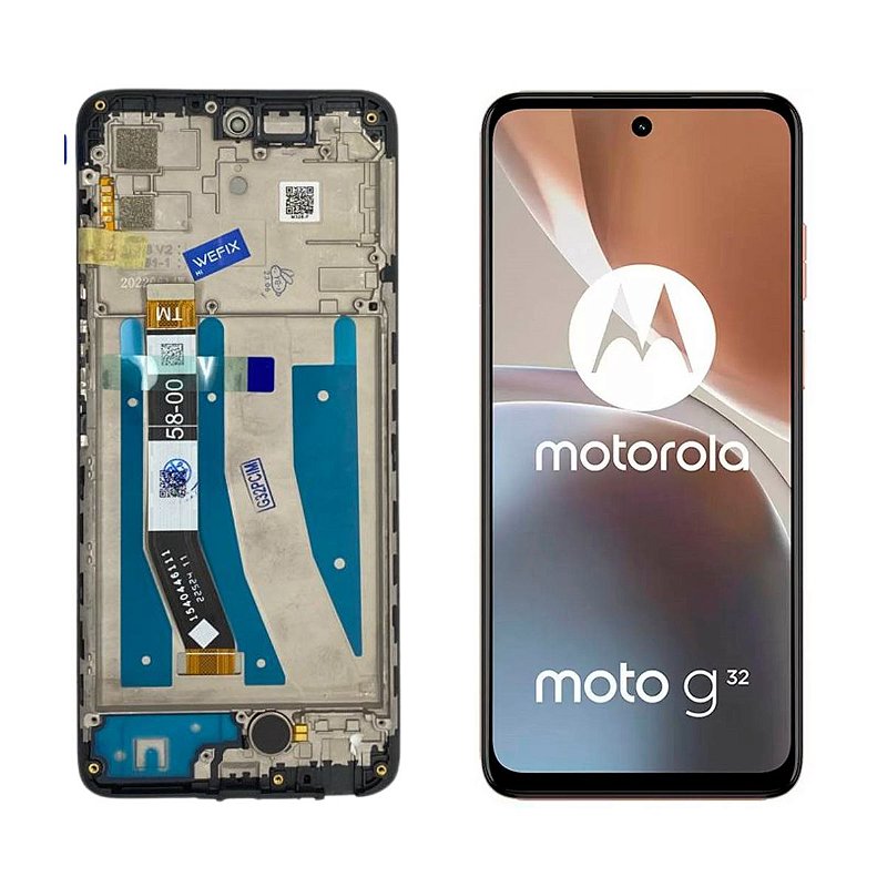 FRONTAL MOTO G32 COM ARO WEFIX - JF DISTRIBUIDORA