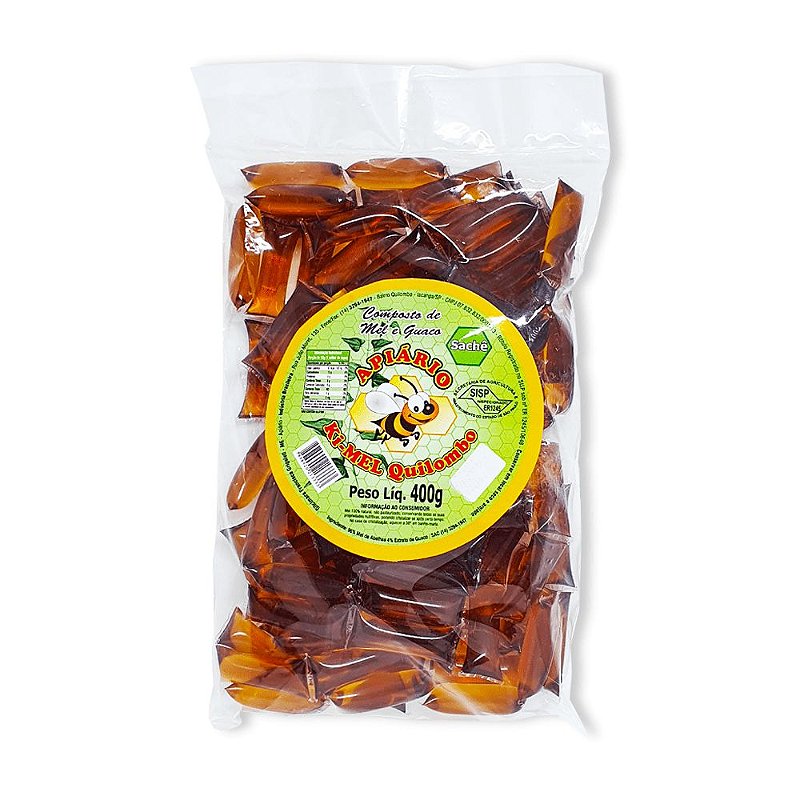 Mel Puro com Guaco em Sachê Pacote 400g - Apiário Ki-Mel - Apiário Kimel