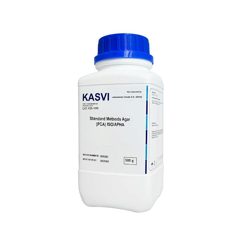 Agar Contagem de Placas (PCA) Plate Count Agar 500g (Kasvi) - MM Comércio