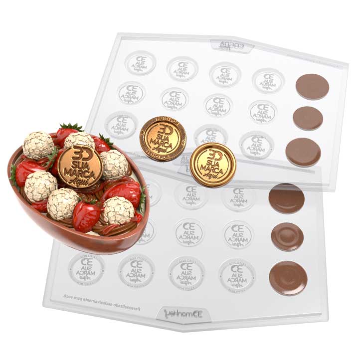 Cocoa form mult premium 15 - Forma para chocolate personalizada - 3D ...
