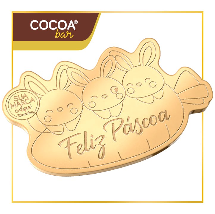 Cocoa Form Coelhinhos em Trio - 3D Monkey - Formas para chocolate ...